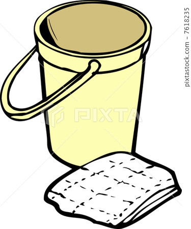 Bucket and dust cloth - Stock Illustration [7618235] - PIXTA