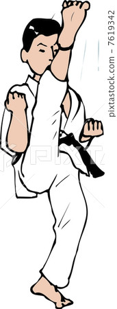 front kick - Stock Illustration [7619342] - PIXTA