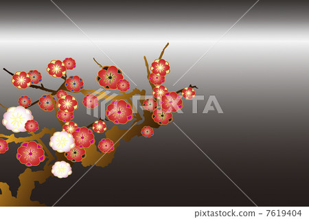 Plum blossom - Stock Illustration [7619404] - PIXTA