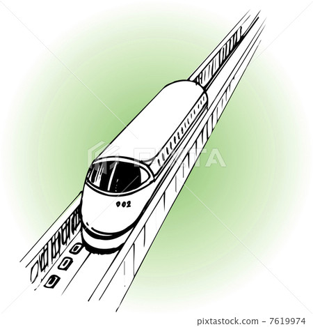 Linear motor car - Stock Illustration [7619974] - PIXTA