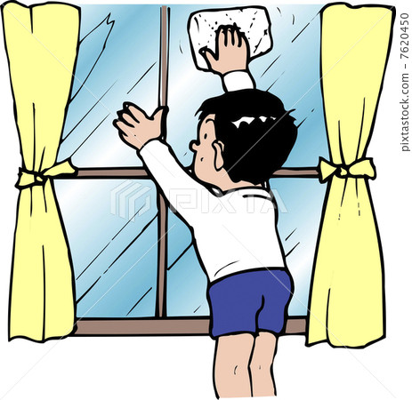 Window wipe - Stock Illustration [7620450] - PIXTA