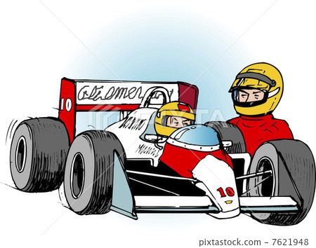F1 Race Car Cartoon