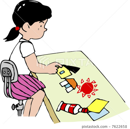 Pasting picture - Stock Illustration [7622658] - PIXTA