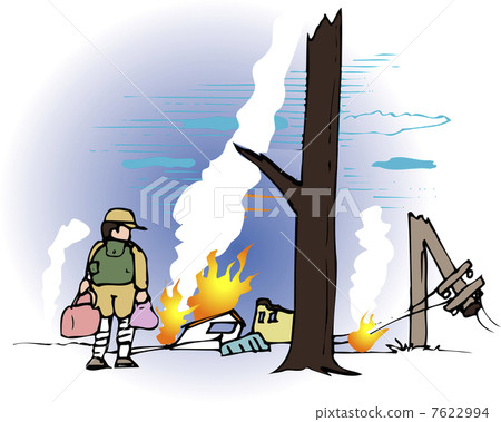 Burned land - Stock Illustration [7622994] - PIXTA