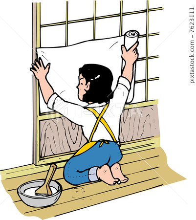 Shoji screen - Stock Illustration [7623111] - PIXTA