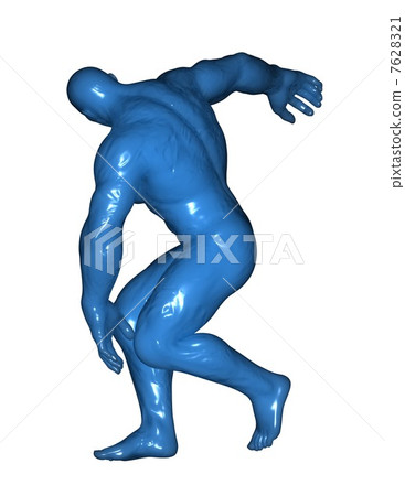 Blue Man - Stock Illustration [7628321] - PIXTA