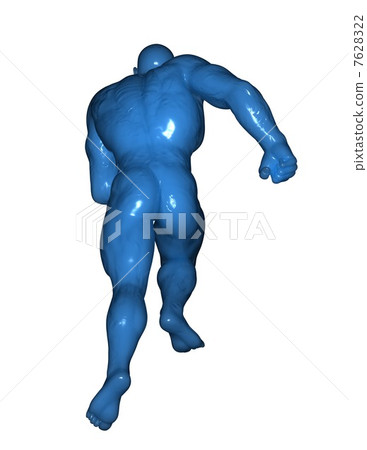 Blue Man - Stock Illustration [7628322] - PIXTA