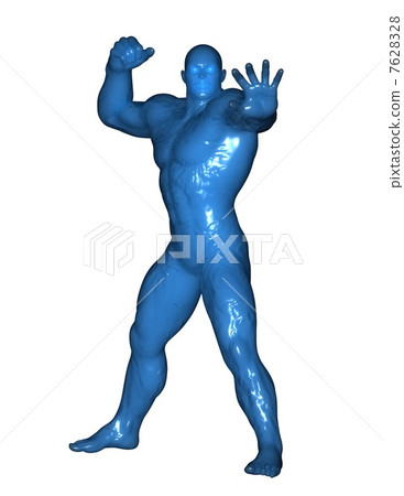 Blue Man - Stock Illustration [7628328] - PIXTA