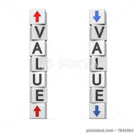 Value goes up / down - Stock Illustration [7642661] - PIXTA