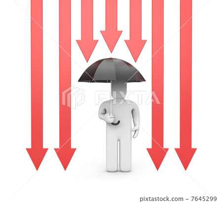 Person under the protection - Stock Illustration [7645299] - PIXTA