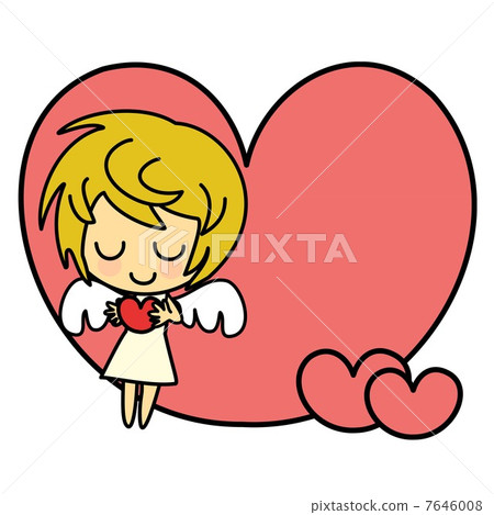 Angel with Heart - Stock Illustration [7646008] - PIXTA