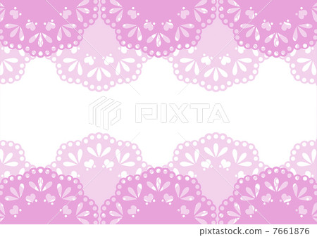 Lace's cute background material - Stock Illustration [7661876] - PIXTA