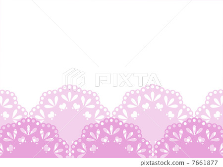 Lace's cute background material - Stock Illustration [7661877] - PIXTA