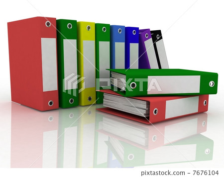 Isolated folders for papers - Stock Illustration [7676104] - PIXTA