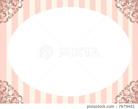 Frame striped pink - Stock Illustration [7679481] - PIXTA