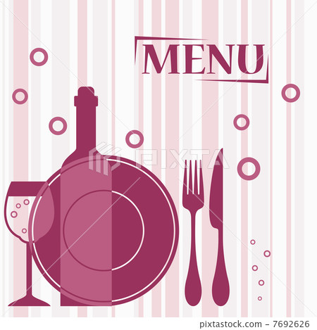 Purple background for cafe menu design - Stock Illustration [7692626 ...