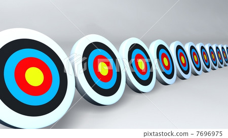color targets white - Stock Illustration [7696975] - PIXTA