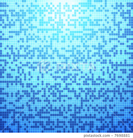 Abstract blue tile background - Stock Illustration [7698881] - PIXTA