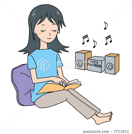 Music · Reading - Stock Illustration [7753051] - PIXTA