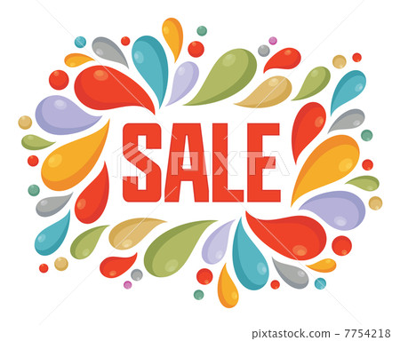 Sale Vector Color Label - Stock Illustration [7754218] - PIXTA