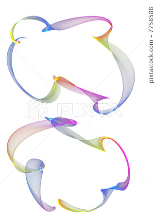 abstract ribbon frames - Stock Illustration [7758588] - PIXTA