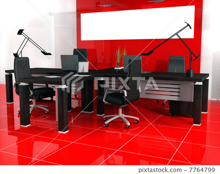 Red office - Stock Illustration [7764799] - PIXTA