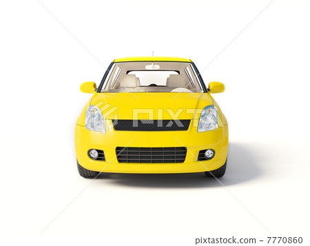 yellow car - Stock Illustration [7770860] - PIXTA