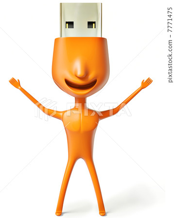 USB man - Stock Illustration [7771475] - PIXTA