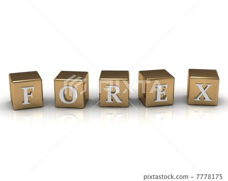 Forex inscription in gold cubes-插圖素材 [7778175] - PIXTA圖庫