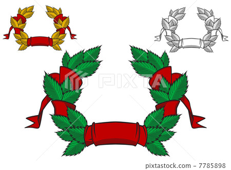 Coat of arms with ribbons - Stock Illustration [7785898] - PIXTA