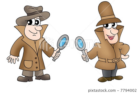 Two detectives - Stock Illustration [7794002] - PIXTA