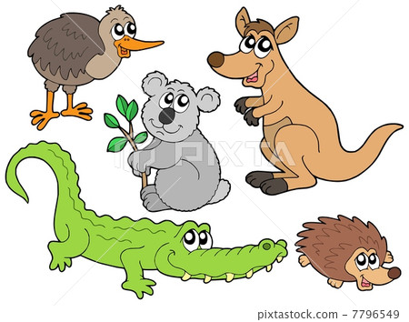 Australian animals collection - Stock Illustration [7796549] - PIXTA