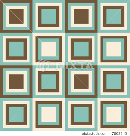 Fashion pattern with squares - Stock Illustration [7802543] - PIXTA
