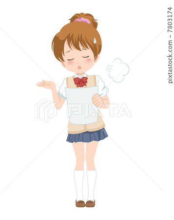 Girl / sigh - Stock Illustration [7803174] - PIXTA