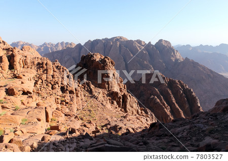 Mountain ranges of Mount Sinai in Egypt - Stock Photo [7803527] - PIXTA
