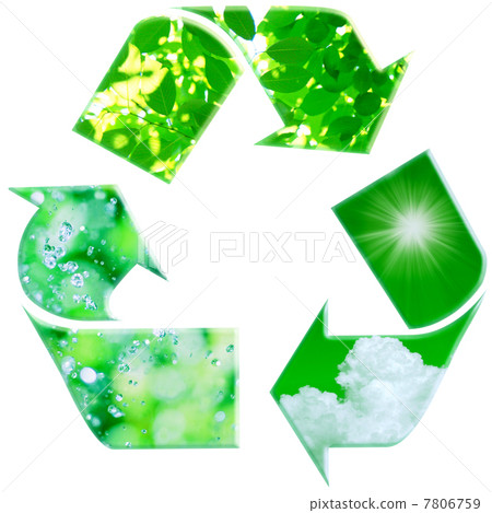 Natural cycle Green Eco Mark - Stock Illustration [7806759] - PIXTA
