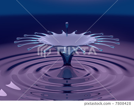 Splash of purple fluid with droplets and water... - Stock Illustration ...