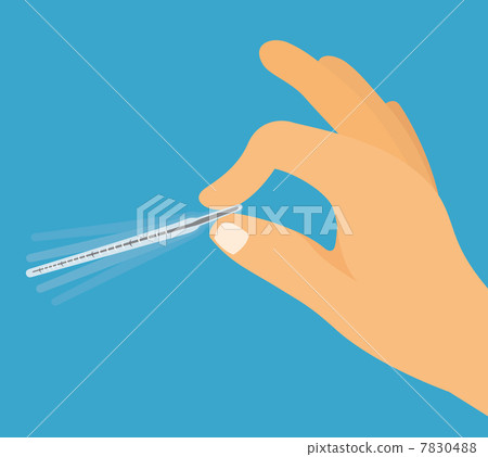 Hand shaking thermometer - Stock Illustration [7830488] - PIXTA