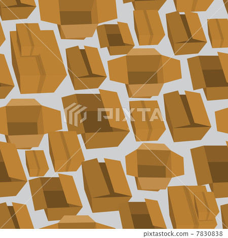 Boxes seamless pattern background - Stock Illustration [7830838] - PIXTA