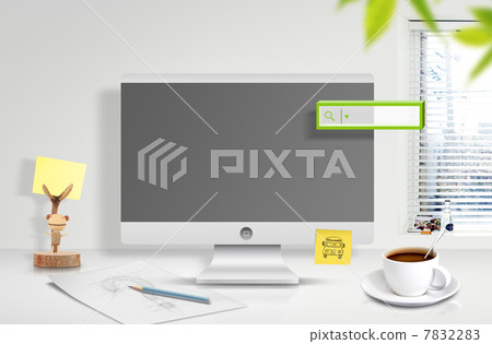 monitor, monitors, pencil - Stock Illustration [7832283] - PIXTA