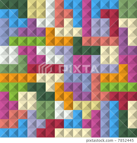 Abstract seamless background of color blocks - Stock Illustration ...