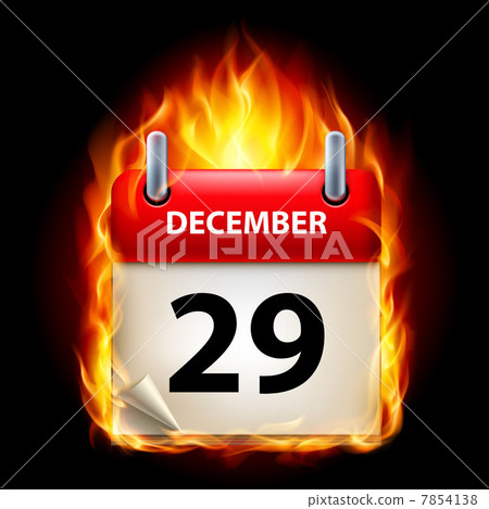 Burning calendar - Stock Illustration [7854138] - PIXTA