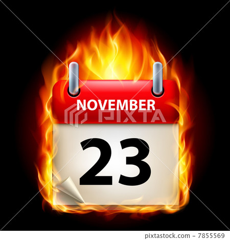 Burning calendar - Stock Illustration [7855569] - PIXTA
