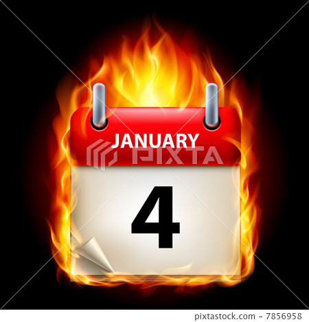 Burning calendar - Stock Illustration [7856958] - PIXTA