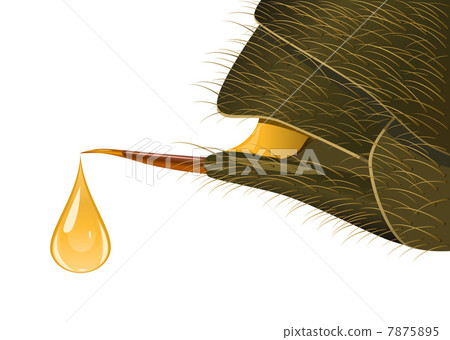 Back of bee in close up while stinging - Stock Illustration [7875895 ...