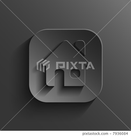 Home icon - vector black app button - Stock Illustration [7936084] - PIXTA