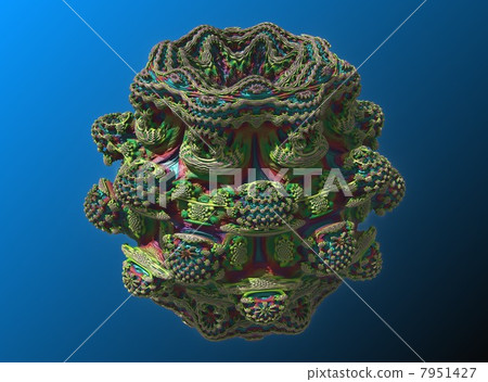 Three dimensional Mandelbrot collection 1 - Stock Illustration [7951427 ...