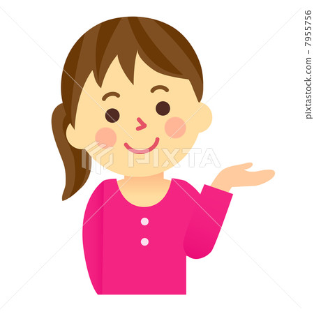 Girl introduction - Stock Illustration [7955756] - PIXTA