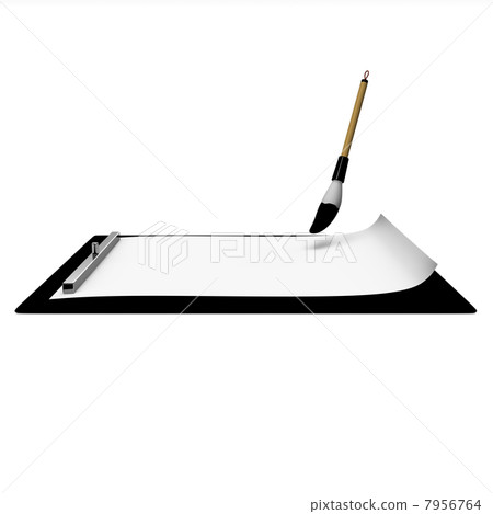 ink, writing brush, writing - Stock Illustration [7956764] - PIXTA