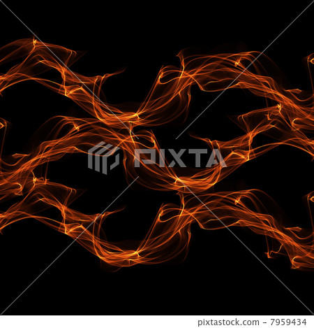 abstract ribbon flame - Stock Illustration [7959434] - PIXTA
